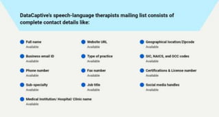Speech Language Pathologist Email List | PPT