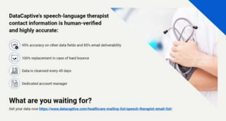 Speech Language Pathologist Email List | PPT