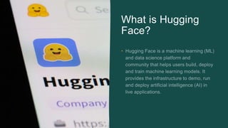 HuggingFace AI - Hugging Face lets users create interactive, in-browser demos of machine ...
