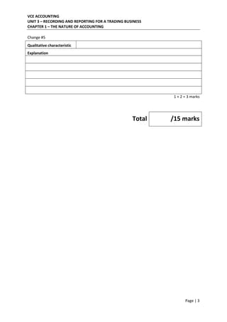 Task 1A Qualitative Characteristics | PDF