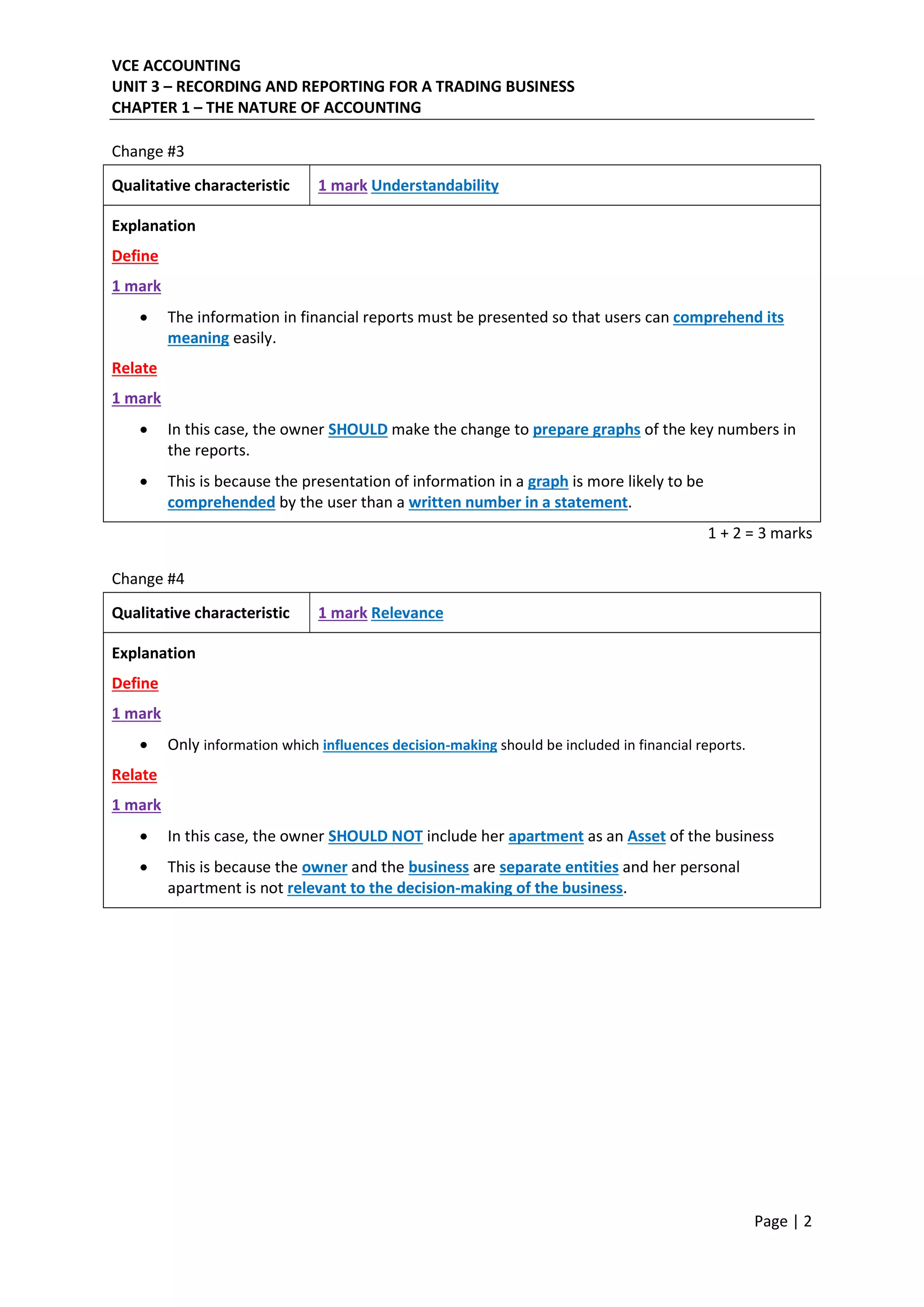 Task 1A Qualitative Characteristics Solutions | PDF | Stocks and Bonds | Personal Investing