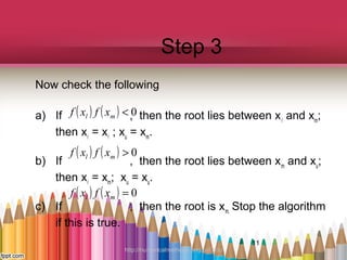 Bisection and fixed point method | PPT | Physics | Science