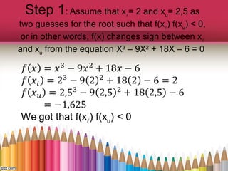 Bisection and fixed point method | PPT