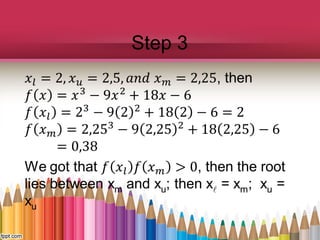 Bisection and fixed point method | PPT | Physics | Science