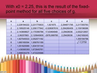 Bisection and fixed point method | PPT | Physics | Science