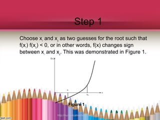 Bisection and fixed point method | PPT | Physics | Science