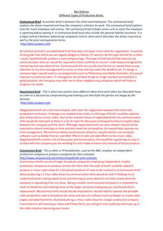 Task 1 brief types | PDF