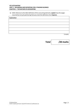 Task 1C - Elements of Accounting | PDF