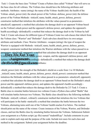 Task 1 Create the base class Voltran Create a Python class called .pdf