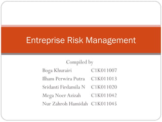 Task 1 entreprise risk management | PPT