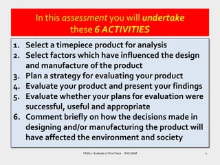 Task 1 evaluate a product | PPT