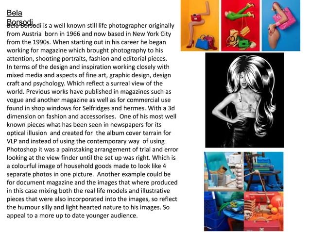 Task 1 expermental photography | PPT