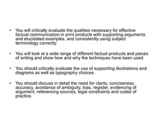 Task 1 factual copywriting | PPTX