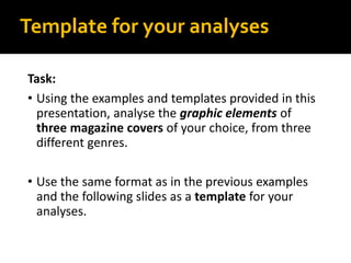 Magazine cover graphic elements analysis | PPTX