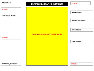 Magazine cover graphic elements analysis | PPTX
