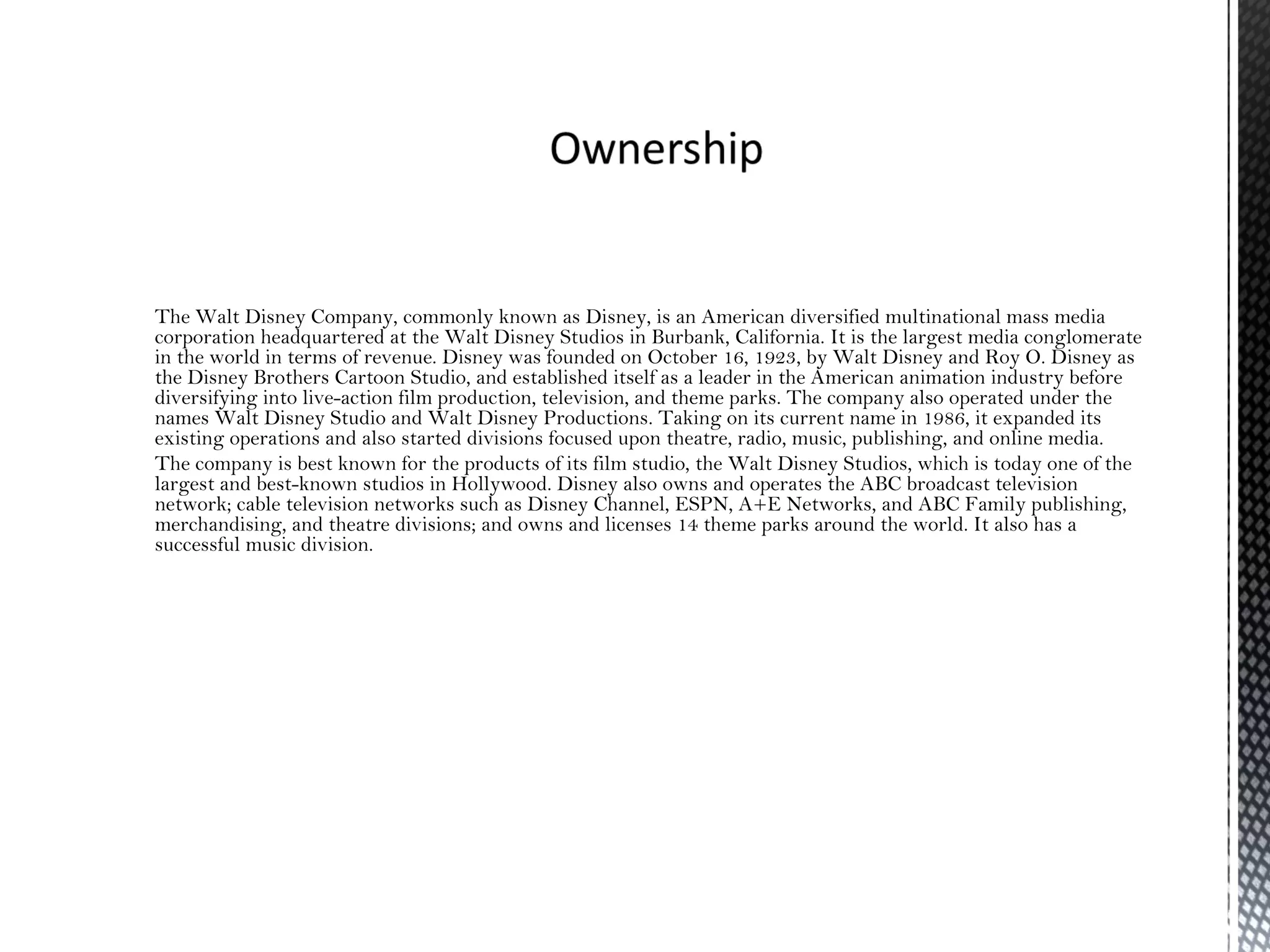 Task 1 ownership case study | PPT