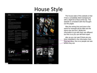 Task 1 p1 conventions, house style, | PPT | Web Design and HTML | Internet