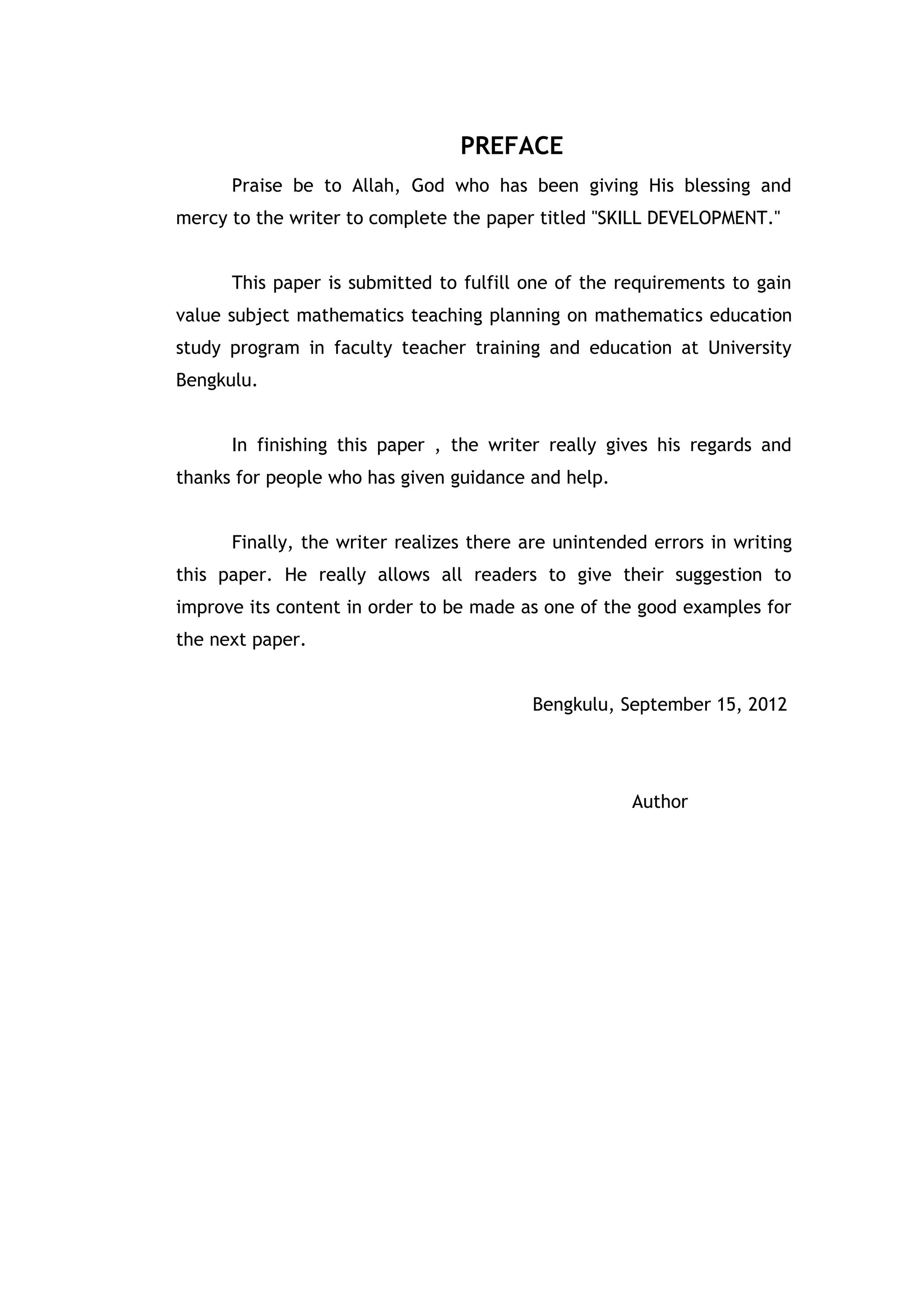 Task 1 PPM - Group 1 - Skill Development | DOCX