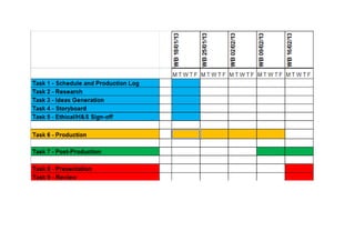 Task 1 schedule | DOCX