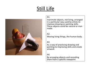 Task 1 still life | PPTX