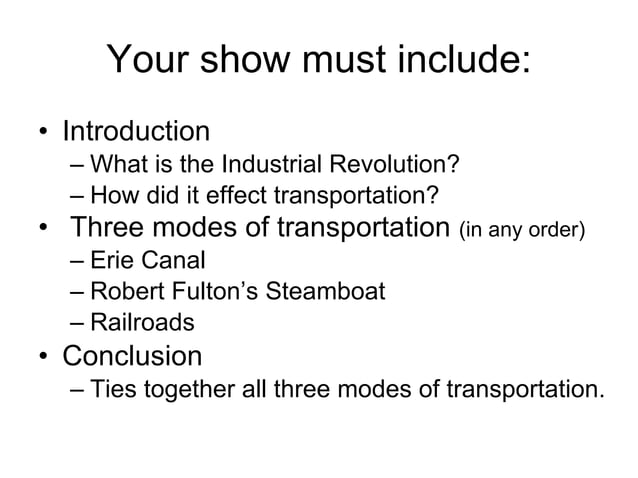 Industrial Revolution Webquest: Task 2 | PPT