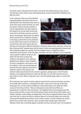 The Conjuring 2 & Quarantine Analysis | DOCX