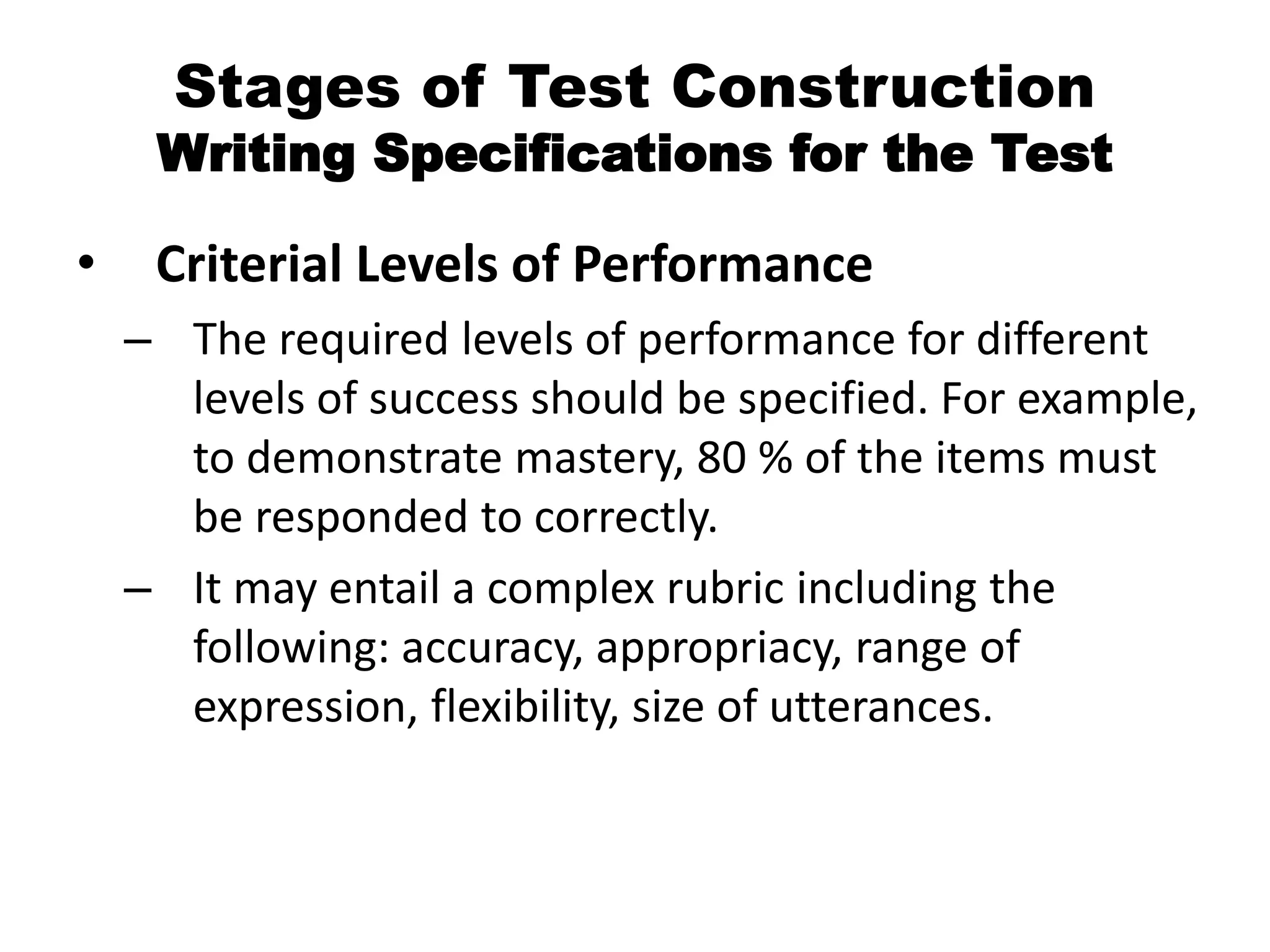 Types of Tests, | PPTX