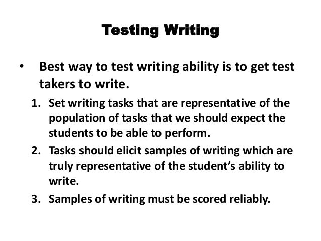 Types of Tests,