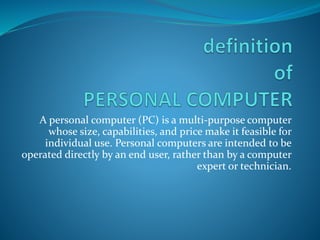 types ofcomputer | PPTX | Computing | Technology & Computing