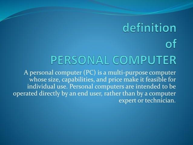 types ofcomputer | PPTX | Computing | Technology & Computing