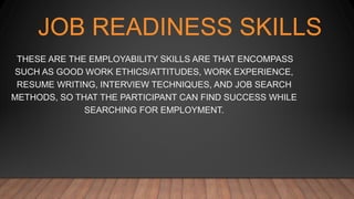 job readiness article and post | PPT