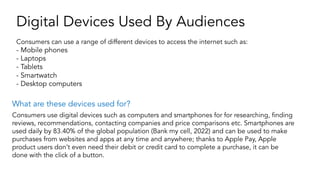 Consumers use of Technology | PDF