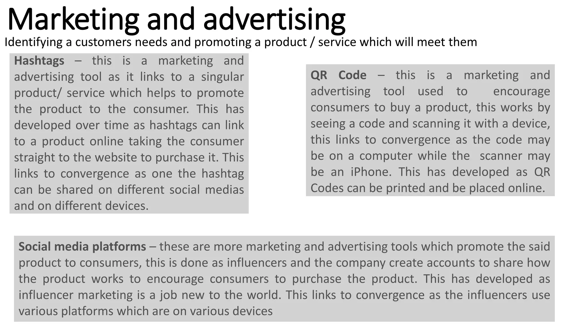 Convergence - pre, production, post, marketing and advertising | PPTX