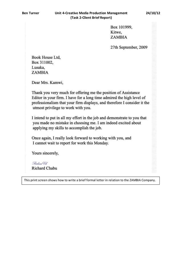 Task 2 client brief report | PDF