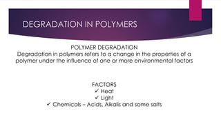 The Environmental Behaviour Of Polymers | PPTX