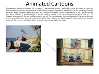 Task 2 investigating the development of animation | PPT