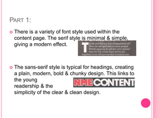 Task 2- magazine cover, contents & double page spread | PPTX