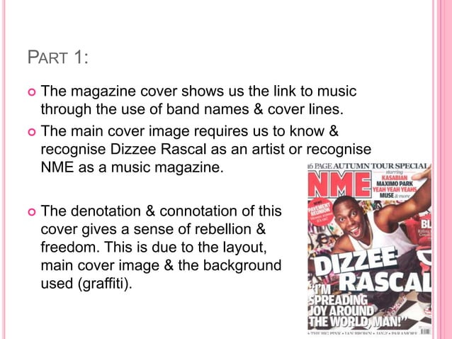 Task 2- magazine cover, contents & double page spread | PPTX