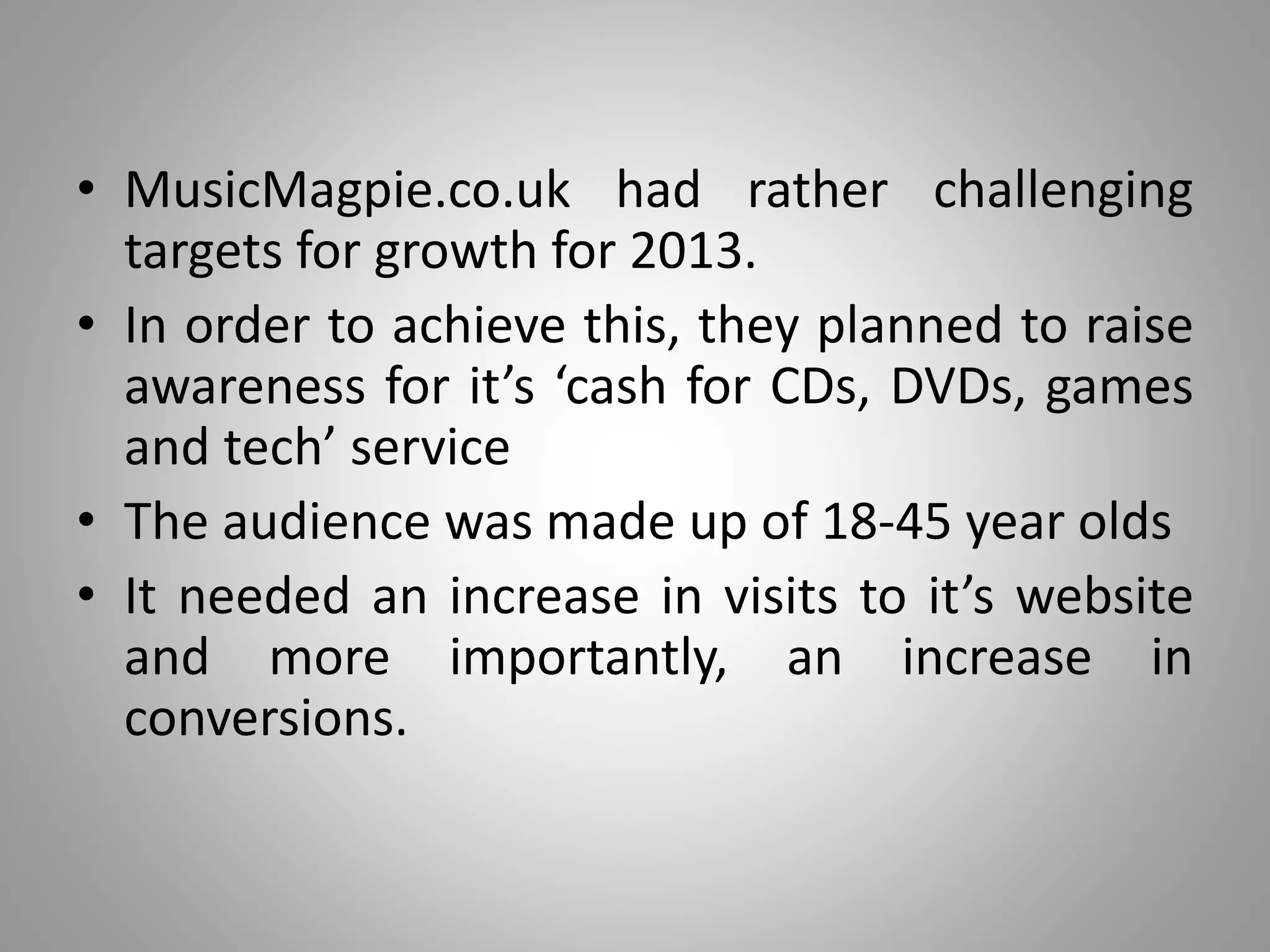 Task 2 Magpie Case Study | PPTX | Contemporary Hits/Pop/Top 40 | Music