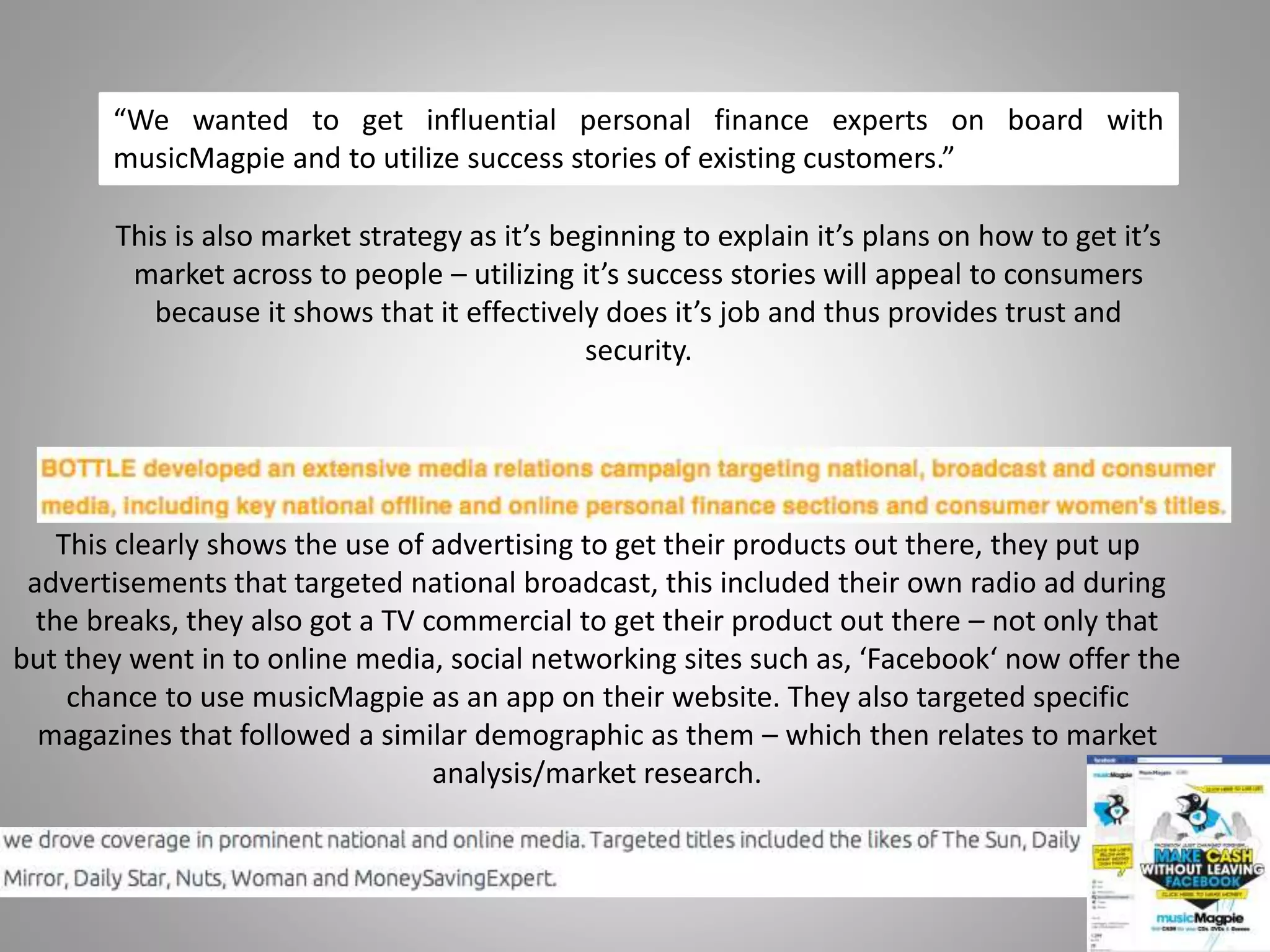 Task 2 Magpie Case Study | PPTX | Contemporary Hits/Pop/Top 40 | Music