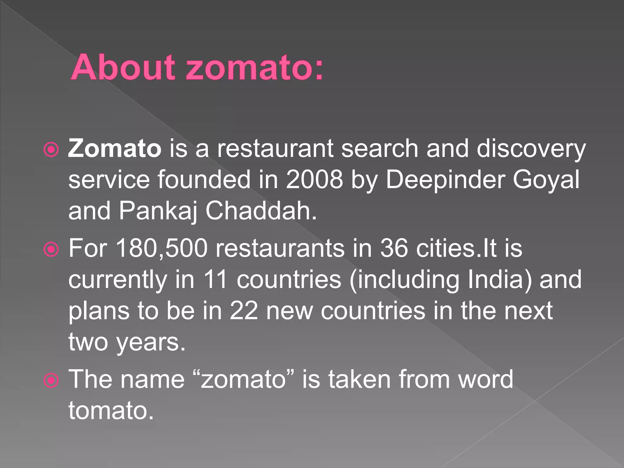 Marketing strategy of zomato | PPTX