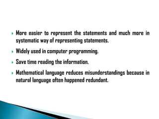 Task 2 - Mathematical Statements | PPT