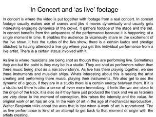 Unit 29 - Music Video - Task 2 Powerpoint | PPTX