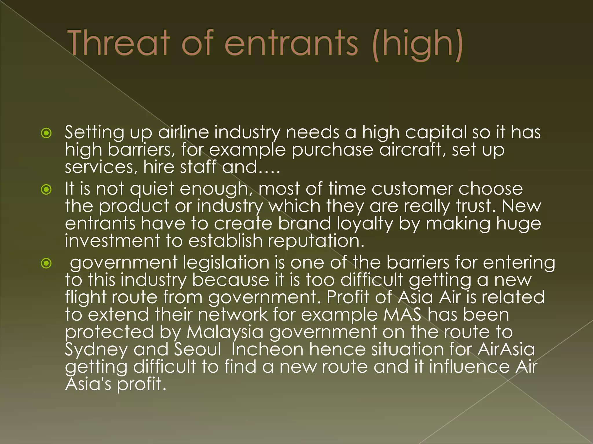 Porter's five forces and value chain model AirAsia | PPTX
