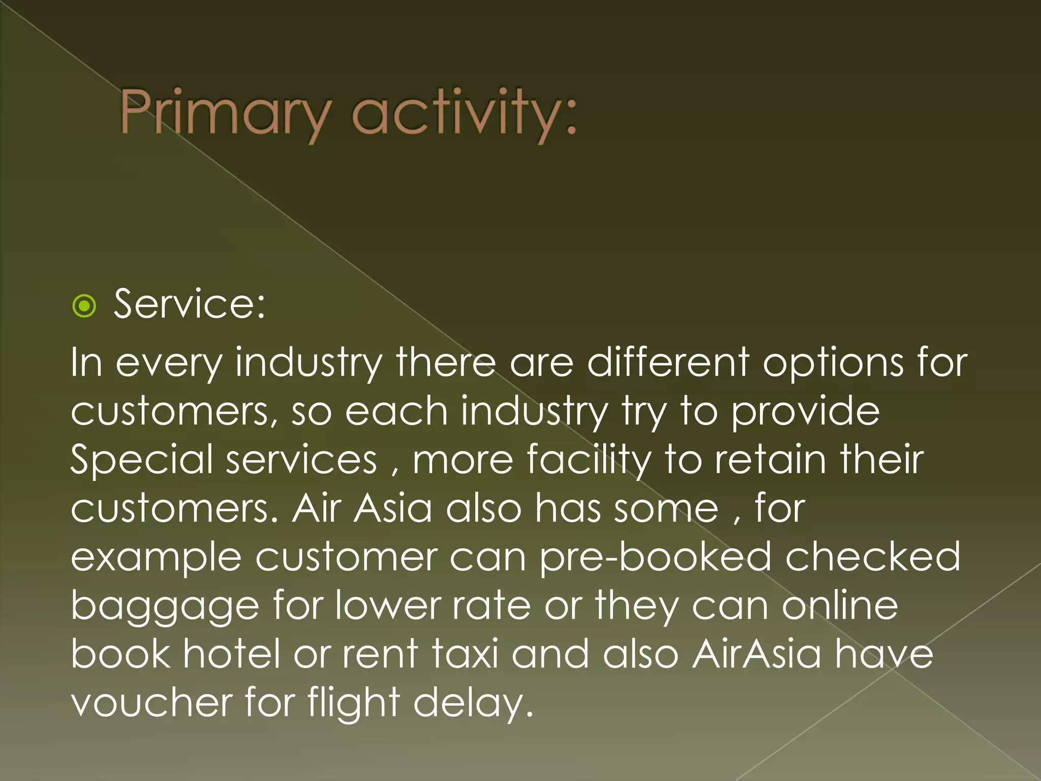 Porter's five forces and value chain model AirAsia | PPTX