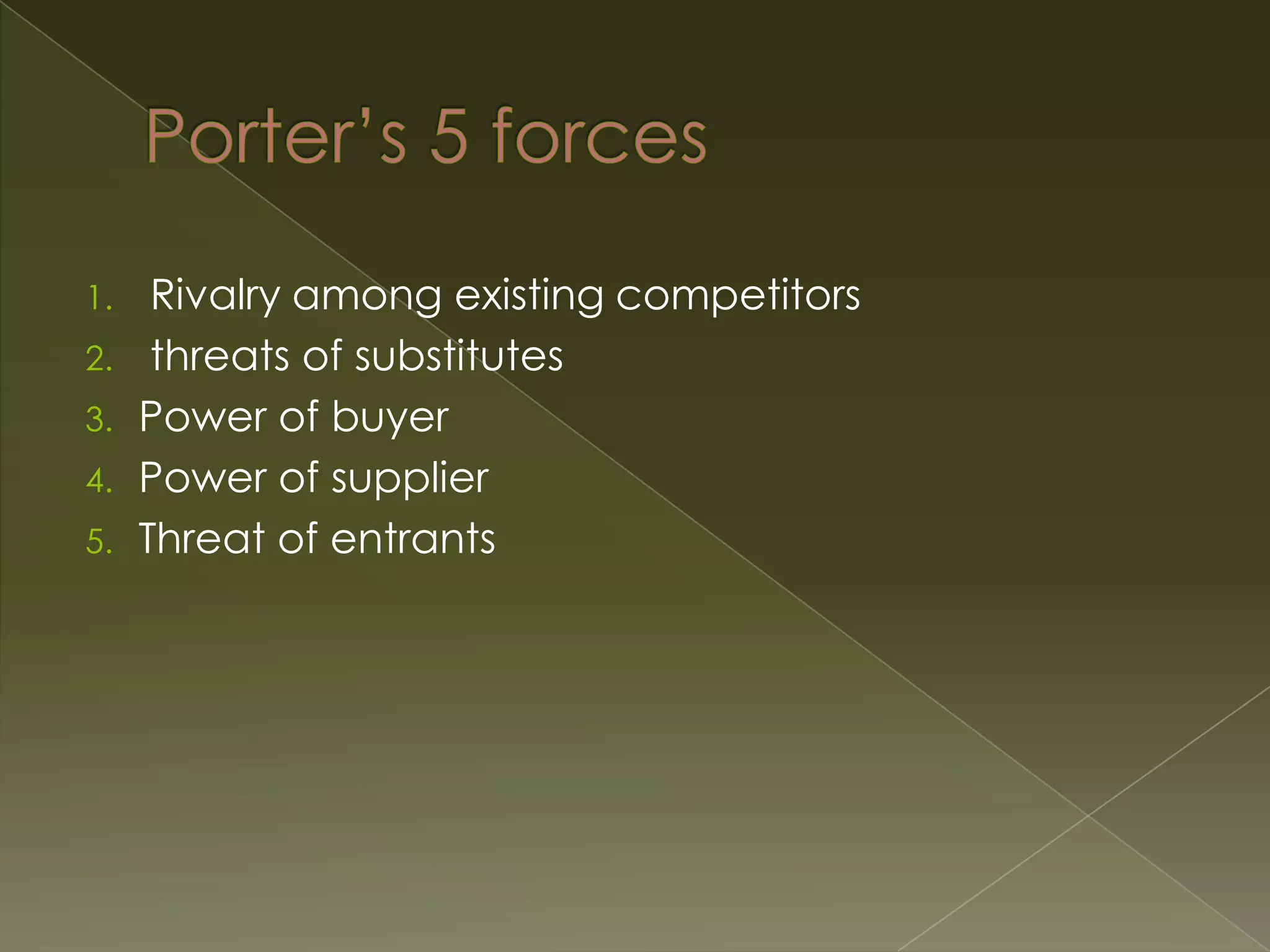 Porter's five forces and value chain model AirAsia | PPTX