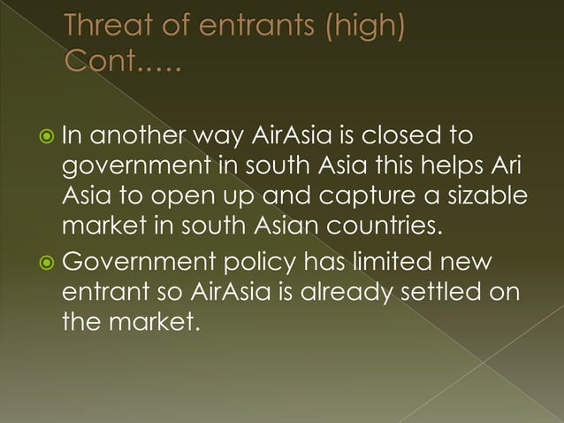 Porter's five forces and value chain model AirAsia | PPTX | Air Travel ...