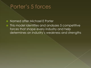 Porter's five forces and value chain model AirAsia | PPTX