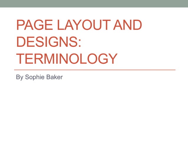 Task 1: Layouts | PPT