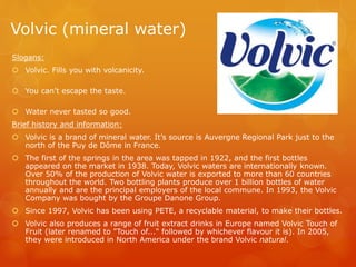 Task 2 unit 18 - Volvic | PPT